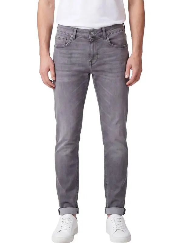 DONDUP George Slim Fit Five-pocket Jeans In Stretch Denim - Grey