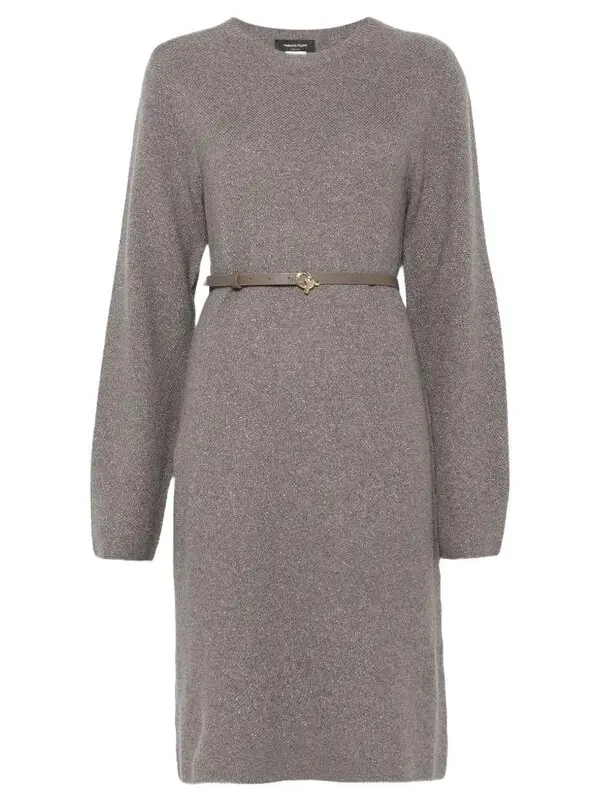 Fabiana Filippi Wool Blend Midi Dress - Brown