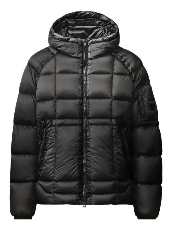 C.P. COMPANY Mini Matte-finish Nfc Lens Adjustable Hood Regular-fit Zip Utility Jacket - Nero