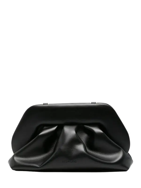 THEMOIRE Mini Clutch Handbag With Removable Shoulder Strap And Magnetic Closure - Nero