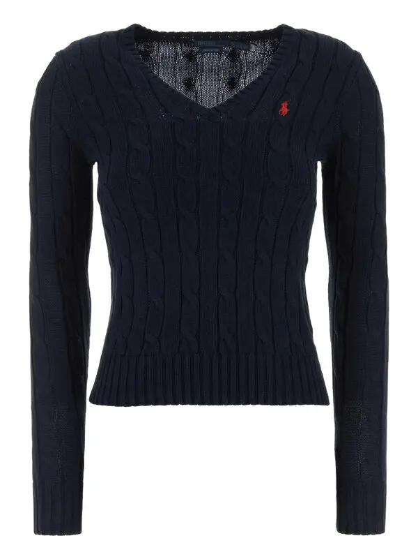 Polo Ralph Lauren Ribbed Cotton Sweater - Blue