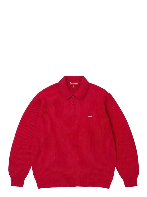 Supreme Fw26 Small Box Sweater Polo - Red
