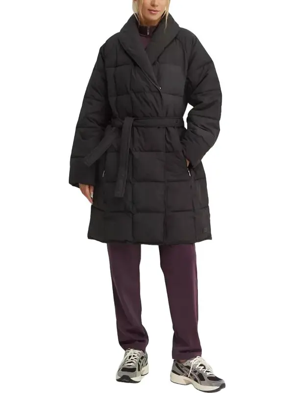 DIDRIKSONS Dina Belted Quilted Coat - Black