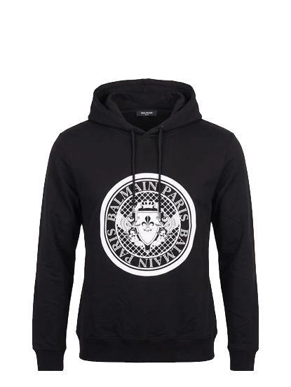 Balmain Sweatshirt Size Cotton, Elastane - Black