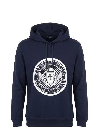 Balmain Sweatshirt Size Cotton, Elastane - Blue