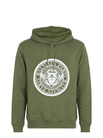 Balmain Sweatshirt Size Cotton, Elastane - Green