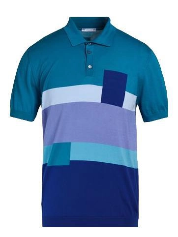 JACOB COHЁN Polo Shirt Azure Size Cotton - Blue