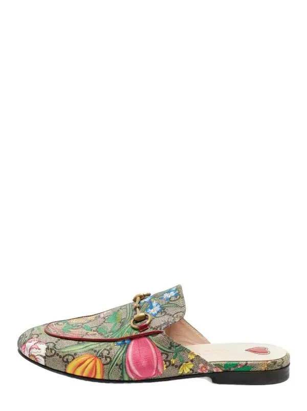 Gucci Princetown Horsebit Flat Mules - Neutrals