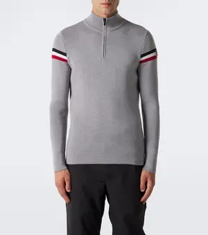 Fusalp Wengen Half-zip Wool Sweater - Grey