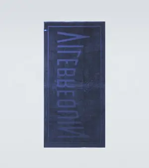 Vilebrequin Sand Logo Cotton Terry Beach Towel - Blue