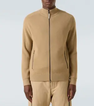 Bogner Dexter Wool And Cashmere Zip-up Sweater