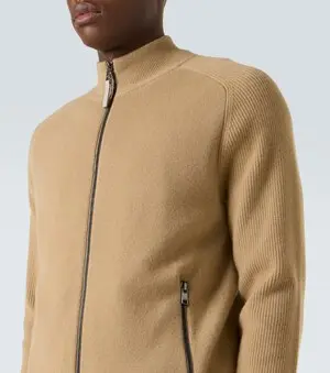 Bogner Dexter Wool And Cashmere Zip-up Sweater