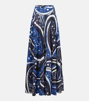 Emilio Pucci Printed Cotton Muslin Maxi Skirt - Multicoloured