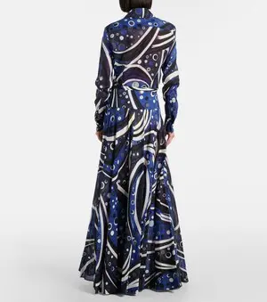 Emilio Pucci Printed Cotton Muslin Maxi Skirt - Multicoloured