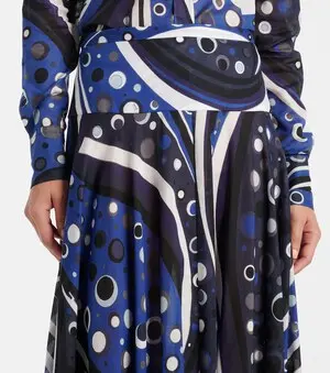 Emilio Pucci Printed Cotton Muslin Maxi Skirt - Multicoloured
