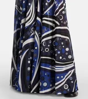 Emilio Pucci Printed Cotton Muslin Maxi Skirt - Multicoloured
