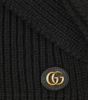 Gucci Ribbed-knit Wool And Cashmere Scarf