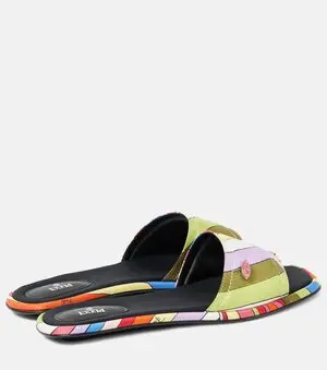 Emilio Pucci Multicolor Iride Slides