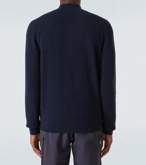 Bogner Dexter Zip-up Wool And Cashmere Sweater - Blue