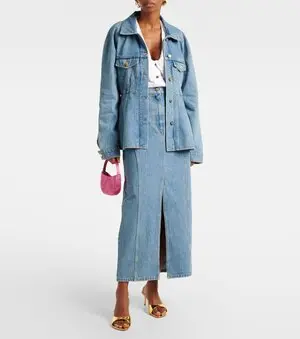 Nina Ricci Denim Midi Skirt