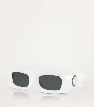 Versace Injected Ve4474u Sunglasses - White