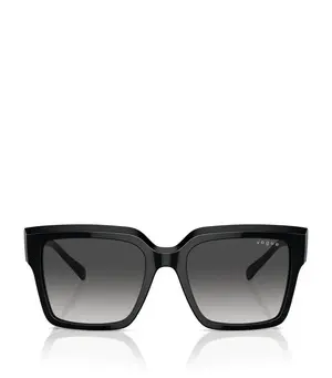 VOGUE Acetate Square Frame Sunglasses - Black