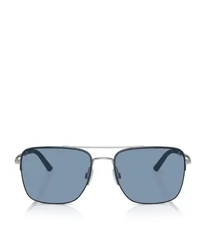 Oliver Spencer Metal R-2 Sunglasses - Blue