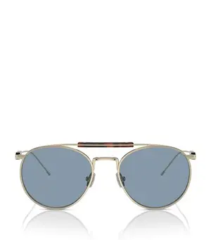 Brunello Cucinelli Titanium Bc2004st Sunglasses - Gold