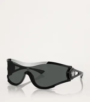 Versace Ve4475 Injected Sunglasses - Black