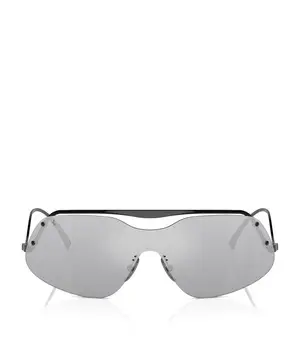 FERRARI Metal Sports Sunglasses - Black