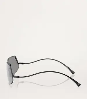 FERRARI Metal Sports Sunglasses - Black