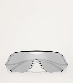 FERRARI Metal Sports Sunglasses - Black