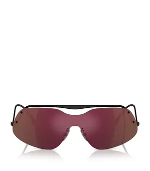 FERRARI Metal Aviator Sunglasses - Black