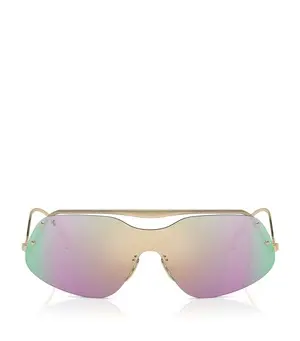 FERRARI Metal Aviator Sunglasses - Gold