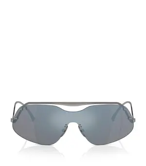 FERRARI Metal Aviator Sunglasses - Grey