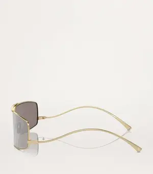 FERRARI Metal Rectangular Sunglasses - Gold