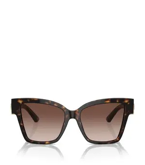 Dolce & Gabbana Acetate Cat Eye Sunglasses - Brown