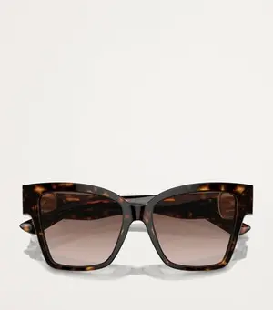 Dolce & Gabbana Acetate Cat Eye Sunglasses - Brown