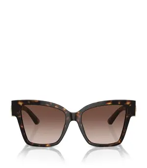Dolce & Gabbana Acetate Cat Eye Sunglasses - Brown