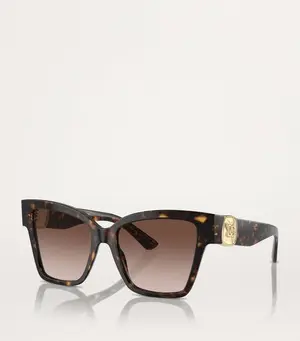 Dolce & Gabbana Acetate Cat Eye Sunglasses - Brown