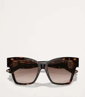 Dolce & Gabbana Acetate Cat Eye Sunglasses - Brown