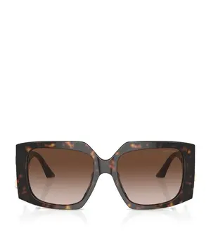 JIMMY CHOO Acetate Oversized Sunglasses - Brown