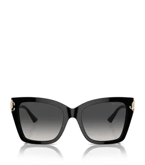 JIMMY CHOO Tortoiseshell Cat Eye Sunglasses - Black