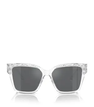 JIMMY CHOO Acetate Oversized Sunglasses - Clear