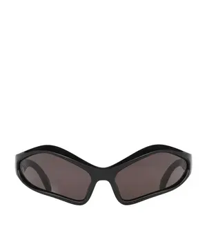 Balenciaga Nylon Bb0314s Sunglasses - Black