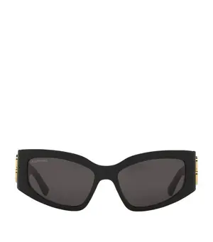 Balenciaga Injected Bb0321s Sunglasses - Black