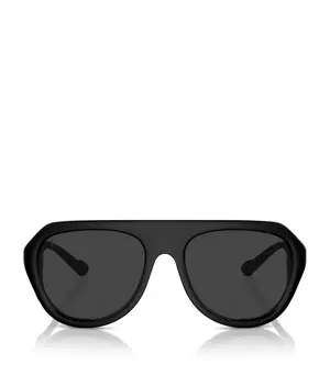 FERRARI Acetate Aviator Sunglasses - Black