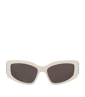 Balenciaga Acetate Bb0321s Sunglasses - White