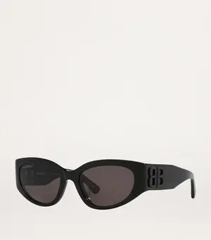 Balenciaga Acetate Bb0324sk Sunglasses - Black