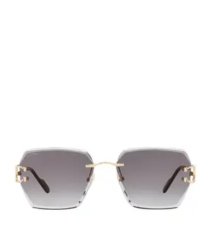 Cartier Signature C De Sunglasses - Gold